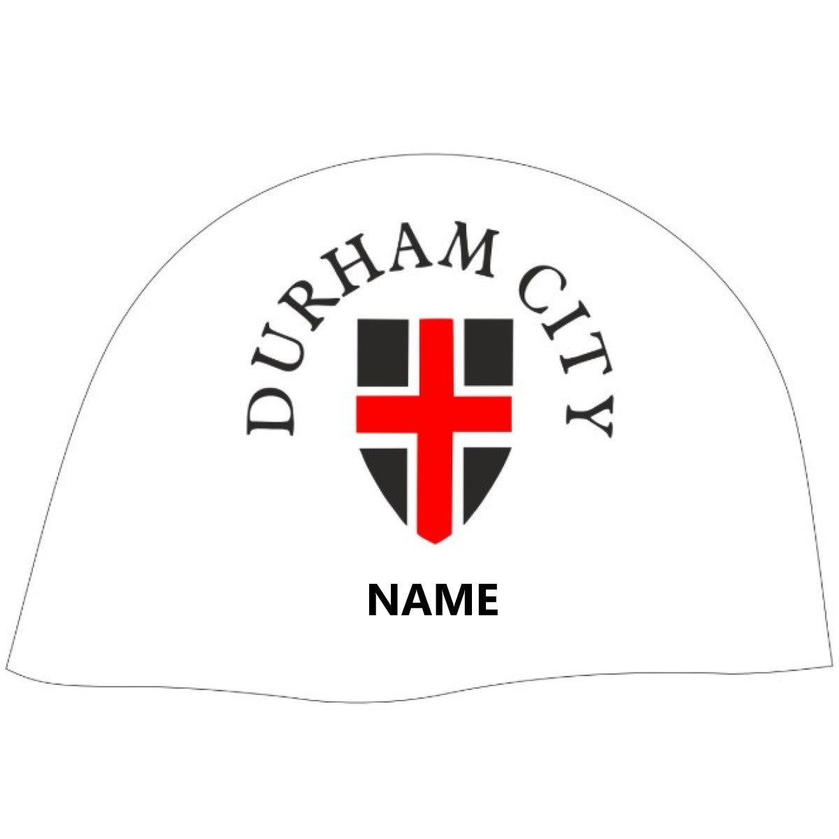 AK Club Kit Durham City 3pk Racing Hat Club Logo + Name - White/Black ...